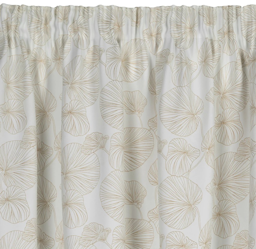 ZATEMŇOVACÍ ZÁVĚS NA PÁSCE MARIGOLD 140X300 CM LISTY