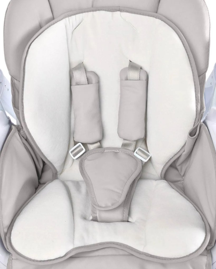 Dětská jídelní židlička 2v1 Caretero Indigo light grey