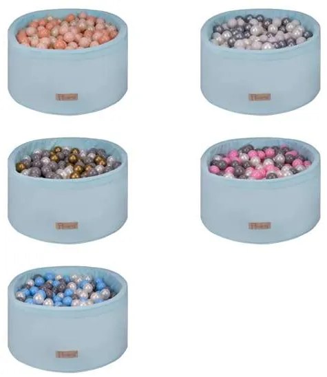Suchý Bazének s míčky kulatý 40x80 cm + 200 míčků - různé barvy