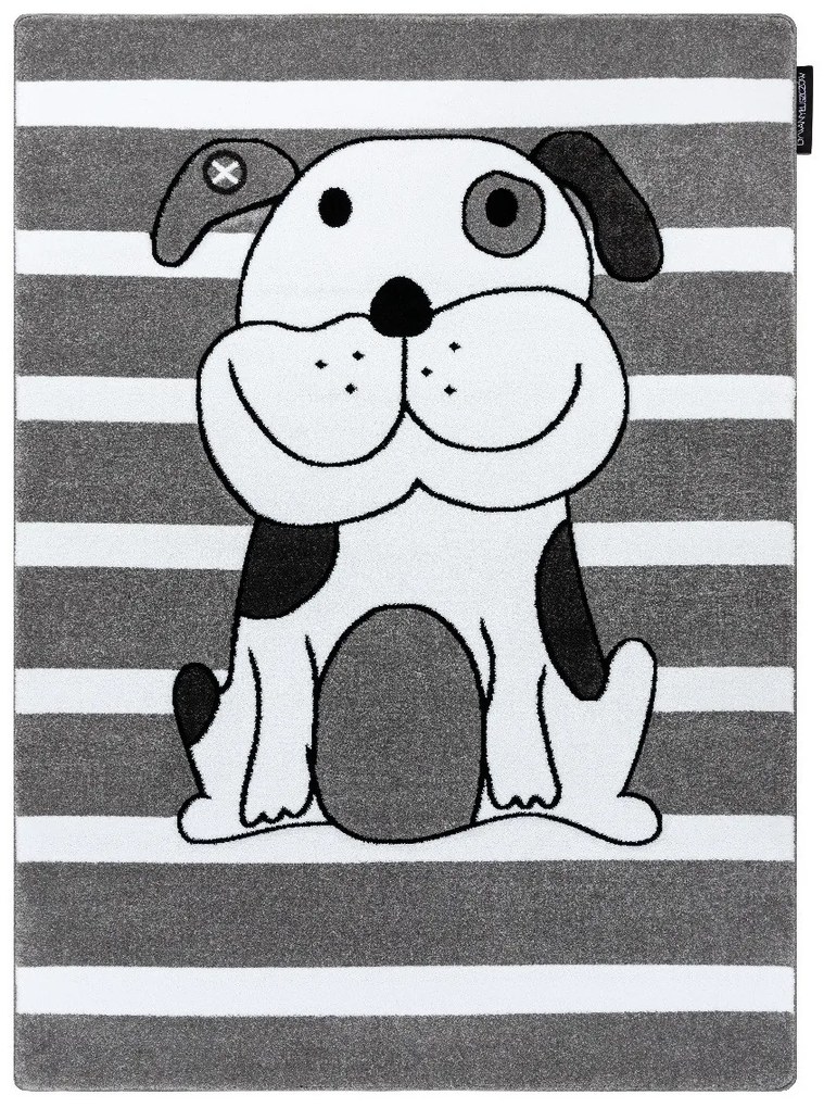 Dywany Łuszczów, Dětský kusový koberec Petit Puppy grey, 200x290, šedá, dětský pokoj
