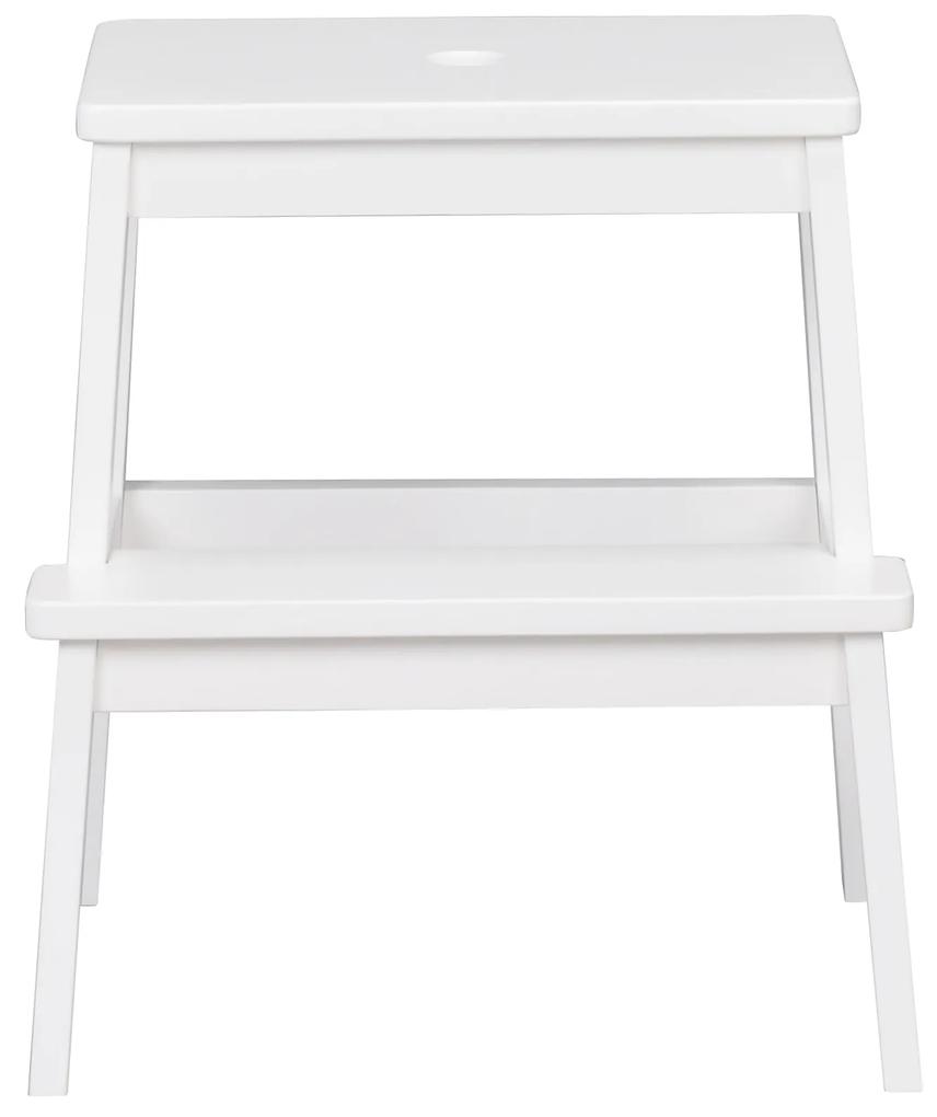 Bílá masivní březová stolička Rowico Ground, 47 cm