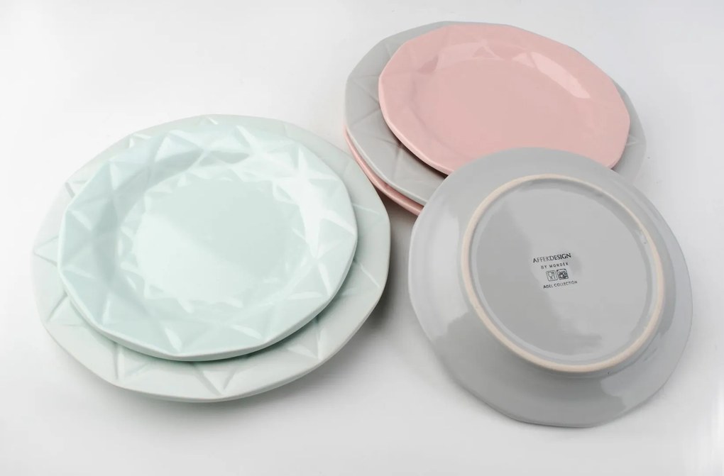 Porcelánový talíř Adel, (fi) 24 cm, růžová