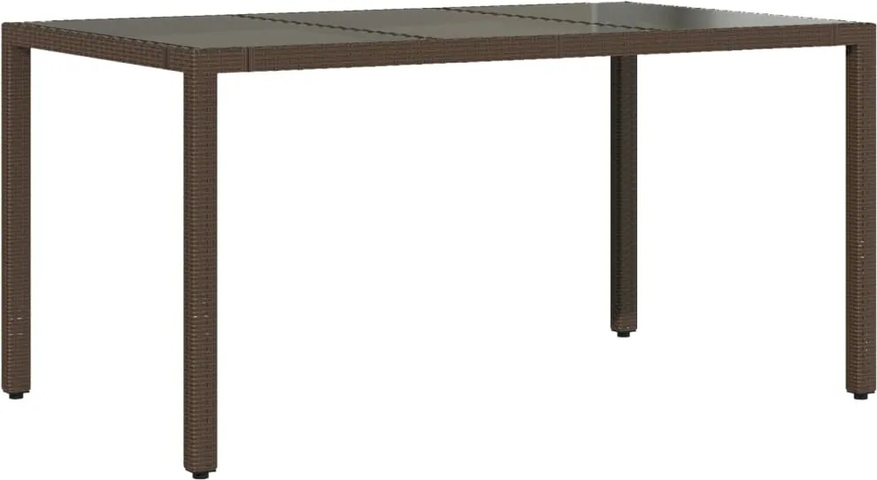 5dílný zahradní jídelní set s poduškami hnědý polyratan 3276770