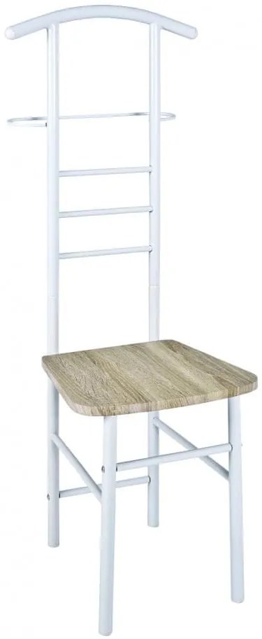 Mørtens furniture Němý sluha Dina, 119 cm, bílá