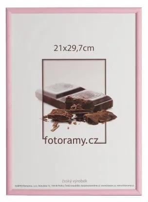 Dřevěný fotorámeček DR0C7K 20x30 C7 růžový KARPEX