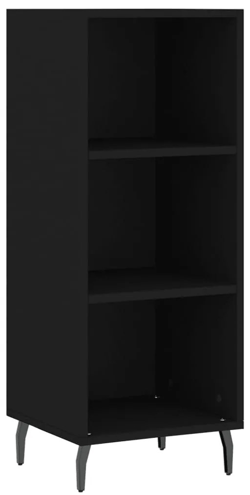 Skříň highboard černá 34,5 x 34 x 180 cm kompozitní dřevo