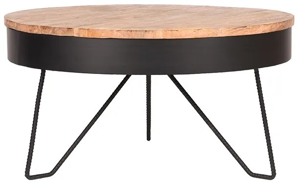 LABEL51 konferenční stolek SARAN černý ø80 cm Color: Black YS-22.080