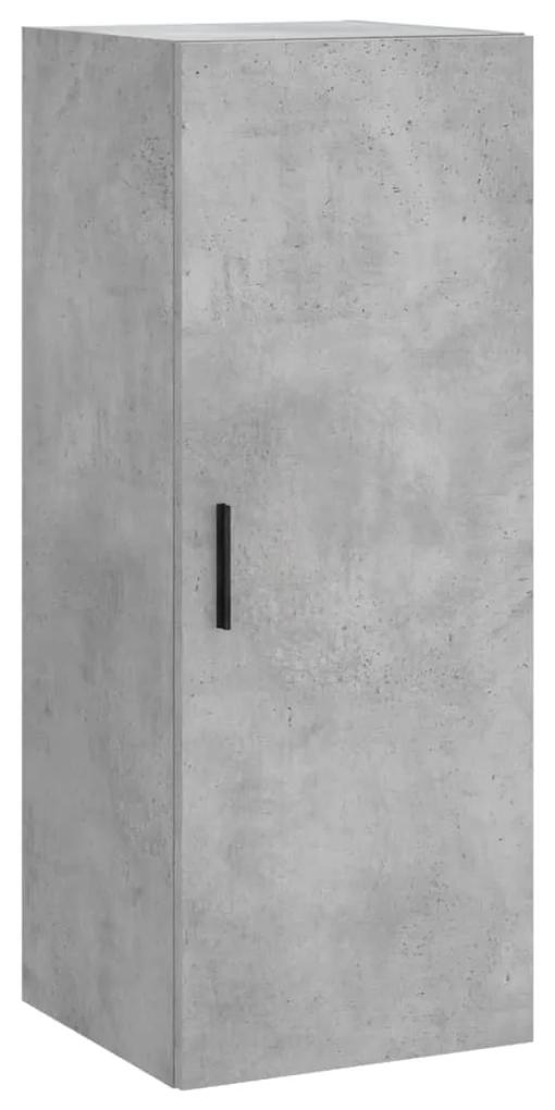 Skříň highboard betonově šedá 34,5x34x180 cm kompozitní dřevo,  3198869