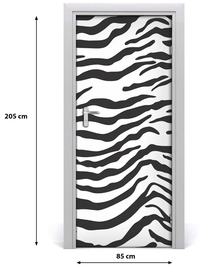 Fototapeta na dveře zebra pozadí 85x205 cm