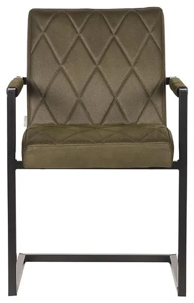 LABEL51 jídelní židle DENMARK zelená Color: Army green UK-30.247