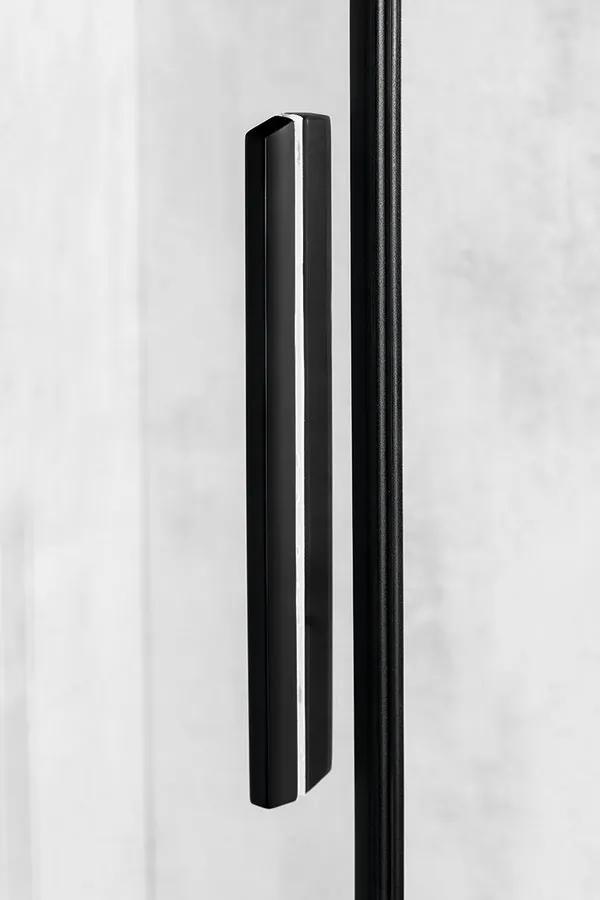 Polysan ALTIS BLACK posuvné dveře 1570-1610mm, výška 2000mm, čiré sklo AL4312B