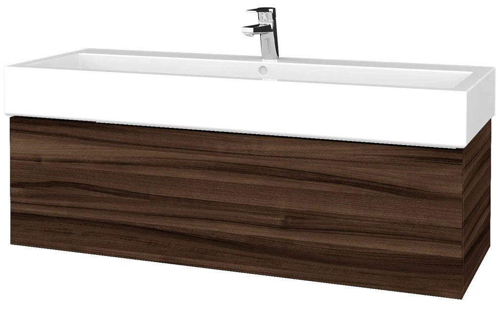 Dřevojas Koupelnová skříň VARIANTE SZZ 120 Varianta: N01 Bílá lesk / D16 Beton tmavý