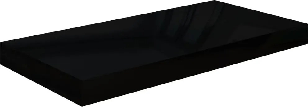vidaXL Plovoucí nástěnné police 4 ks 50 x 23 x 3,8 cm MDF [323768] Barva: Černá