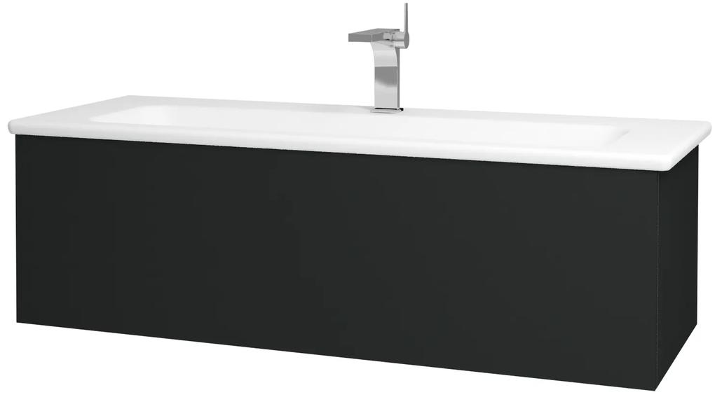 Dřevojas Koupelnová skříň VARIANTE SZZ 120 (umyvadlo Euphoria) Varianta: N01 Bílá lesk / D01 Beton