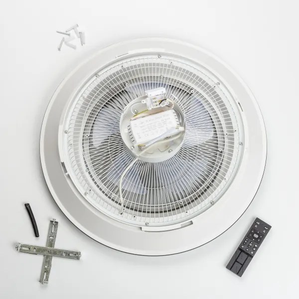 Brilagi - LED Stmívatelné svítidlo s ventilátorem AURA LED/38W/230V zlatá + DO