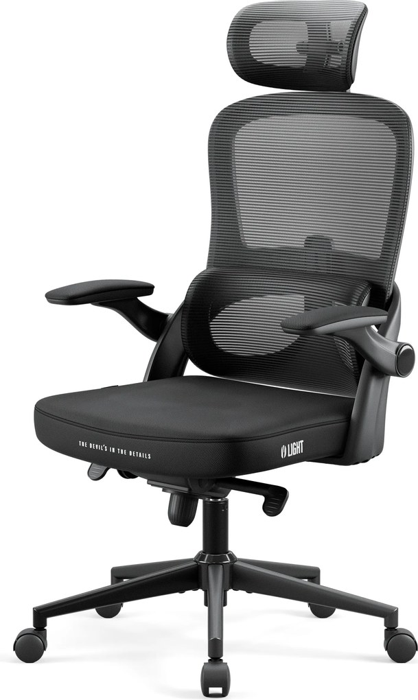 Ergonomická kancelářská židle černá Normal Size: Diablo V-Light