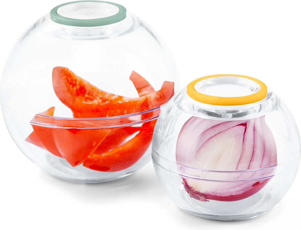 Tchibo - Kulaté nádobky na potraviny, 2 ks