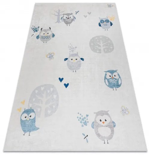 Dywany Łuszczów Dětský kusový koberec Bambino 1161 Owls grey Rozměry koberců: 120x170