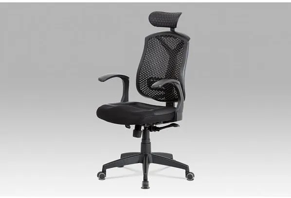 Artium  Kancelářská židle, synchronní mech., černá MESH, plastový kříž