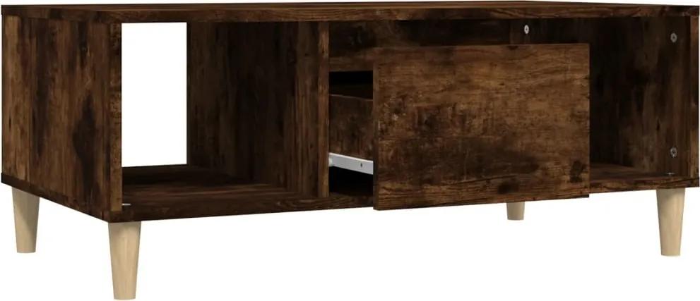 vidaXL Konferenční stolek 90x50x36,5 cm kompozitní dřevo [821065] Barva: kouřový dub