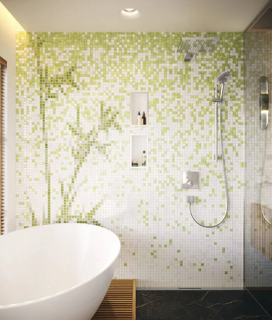 Hansgrohe Shower Select, termostatická baterie pod omítku, na 2 výstupy, chromová, 15763000