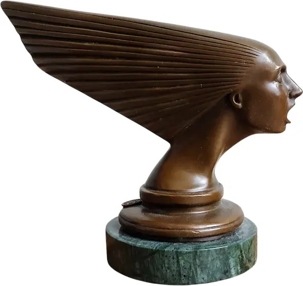 Bronzová soška Victoire Duch větru ve stylu Art Deco – Spirit of the Wind