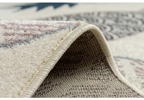koberec HEOS 78464 krémový / růžový / modro šedý ANANAS velikost 190x270 cm | krásné koberce cz