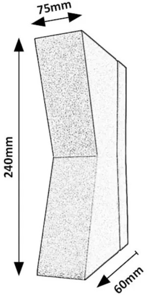Rabalux 77066 - LED Venkovní nástěnné svítidlo TEMSE LED/6W/230V IP65 antracit