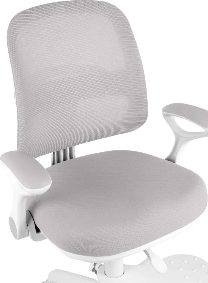 Dětská rostoucí židle Neoseat JUNI 020 — látka, pratelný potah, šedá