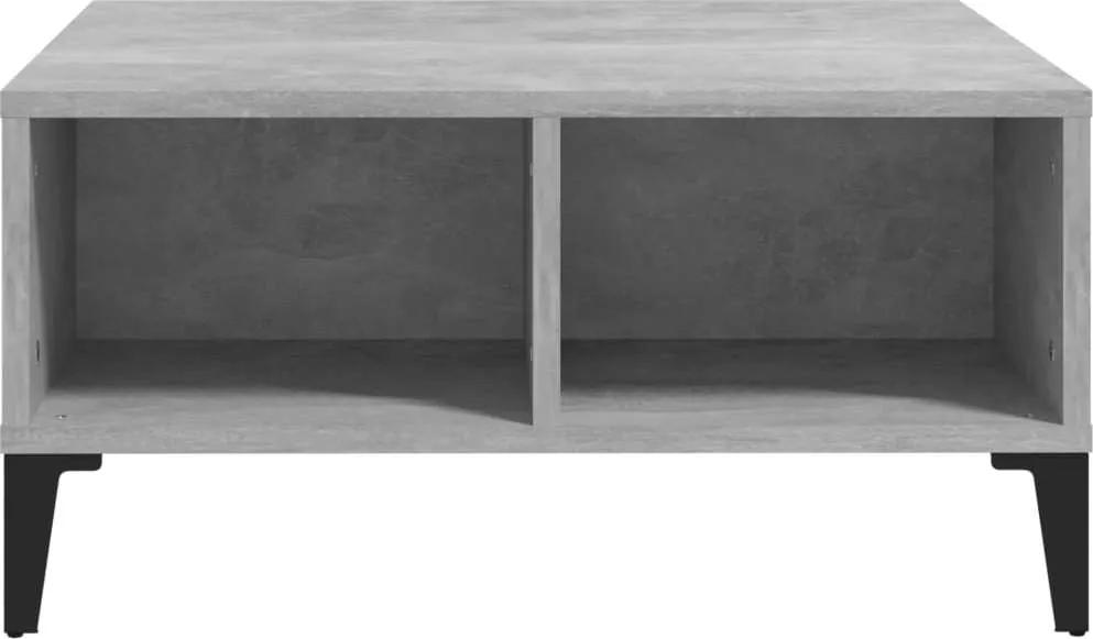vidaXL Konferenční stolek 60 x 60 x 30 cm dřevotříska [805990] Barva: bílá a dub sonoma