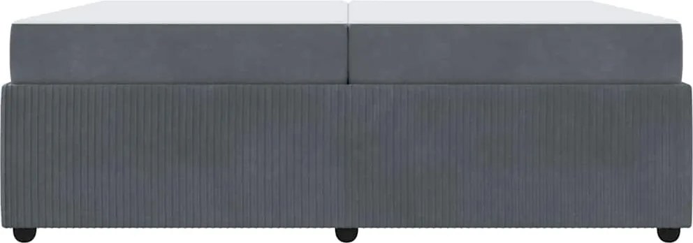 Rám postele Tmavě šedá 200 x 200 cm textil 3398439