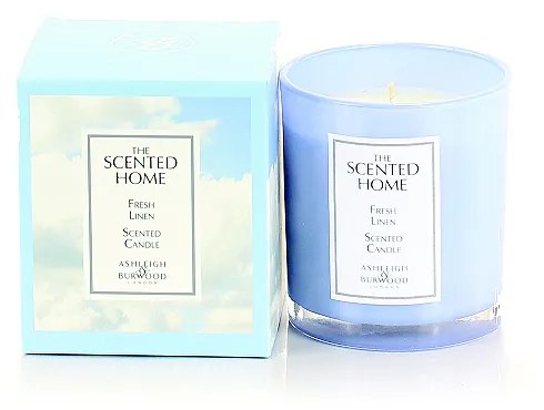 Vonná svíčka ve skle THE SCENTED HOME - FRESH LINEN (čisté prádlo), 42 hodin