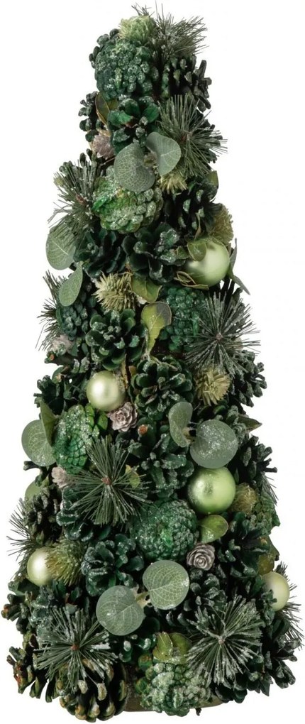 Zelený vánoční stromek se šiškami Pinecone– 21*21*50 cm