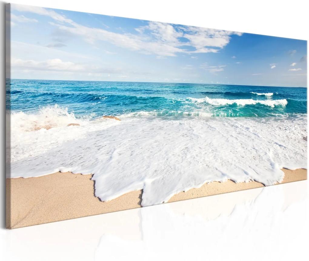 Obraz moře + háčky a hřebíčky ZDARMA Velikost (šířka x výška): 135x45 cm