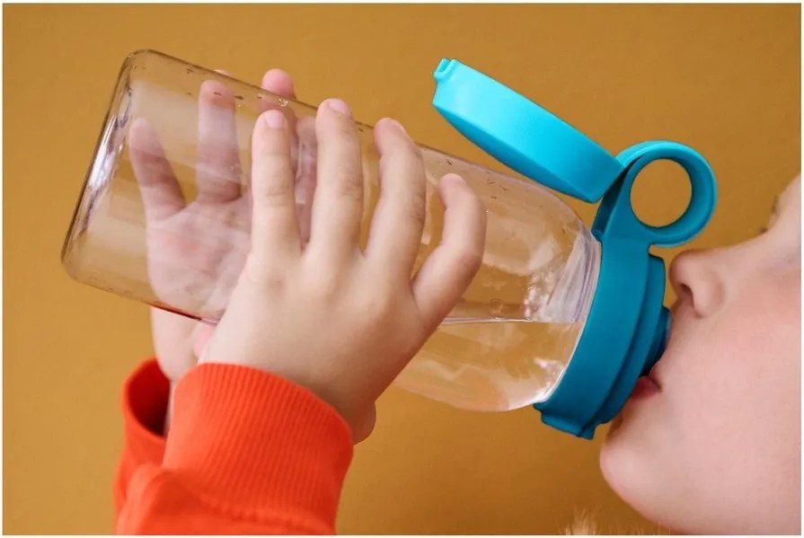 Modrá plastová dětská lahev 600 ml Campus – Mepal