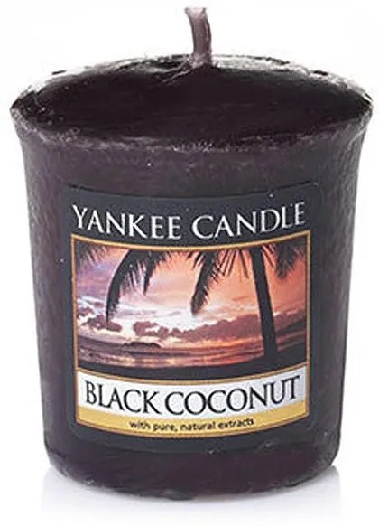 Yankee Candle - votivní svíčka Black Coconut (Černý kokos) 49g