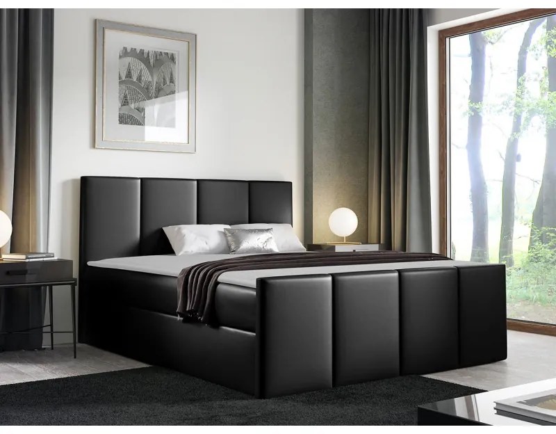 Kontinentální postel Bautista, Rozměr postele: 120x200, Barva:: ekokůže Soft 029