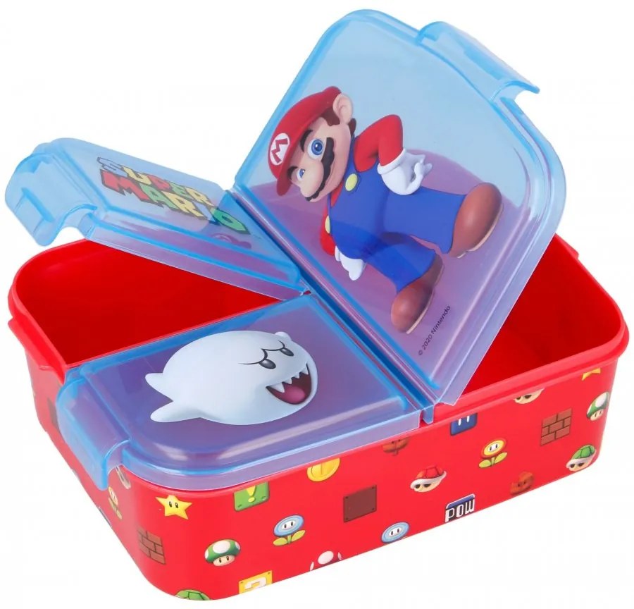 Multibox na svačinu Super Mario se 3 přihrádkami