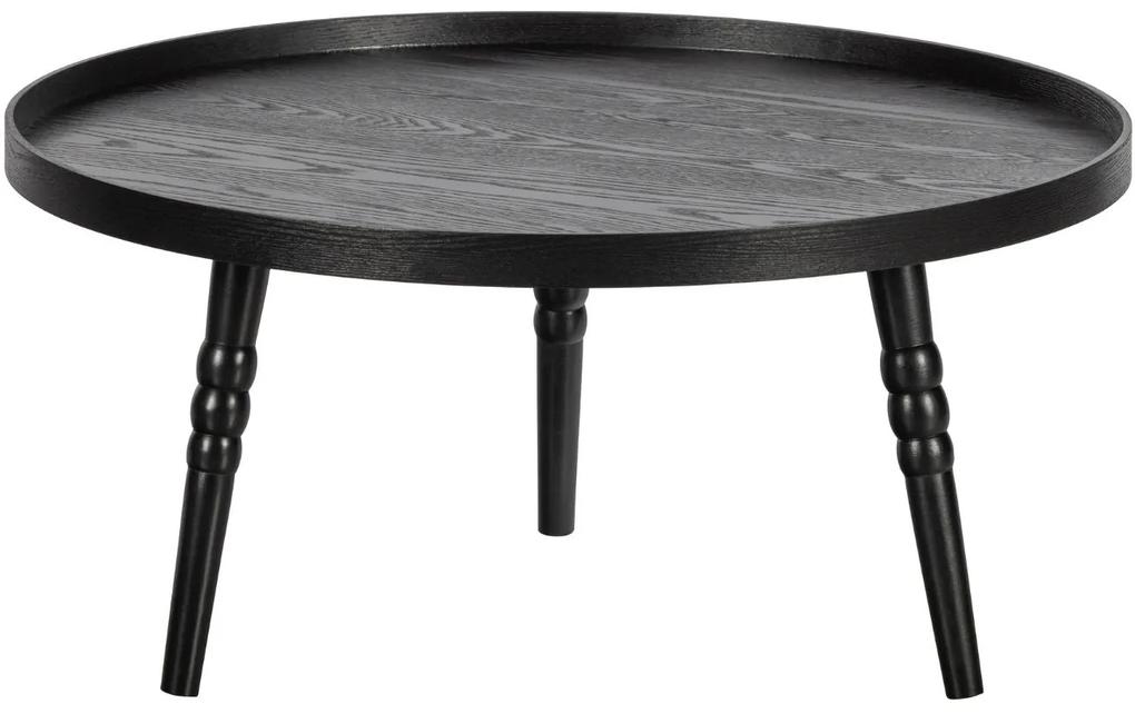 OnaDnes -20% Hoorns Černý borovicový konferenční stolek Pintie 75 cm