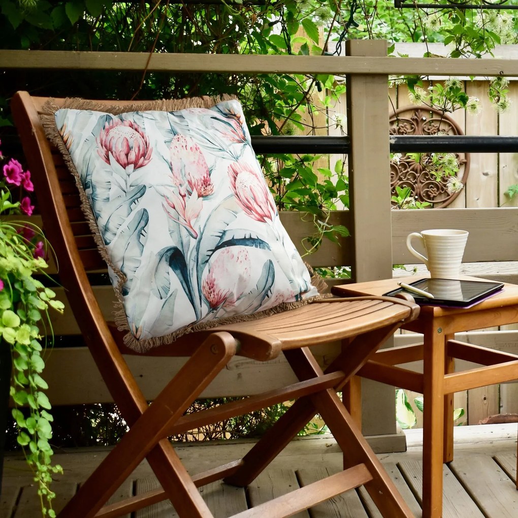 ZAHRADNÍ VODĚODOLNÝ POVLAK NA POLŠTÁŘ GARDEN 45X45 CM KVĚTY