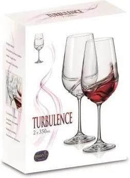 Bohemia Crystal Sklenice na červené víno Turbulence 40774/350ml (set p