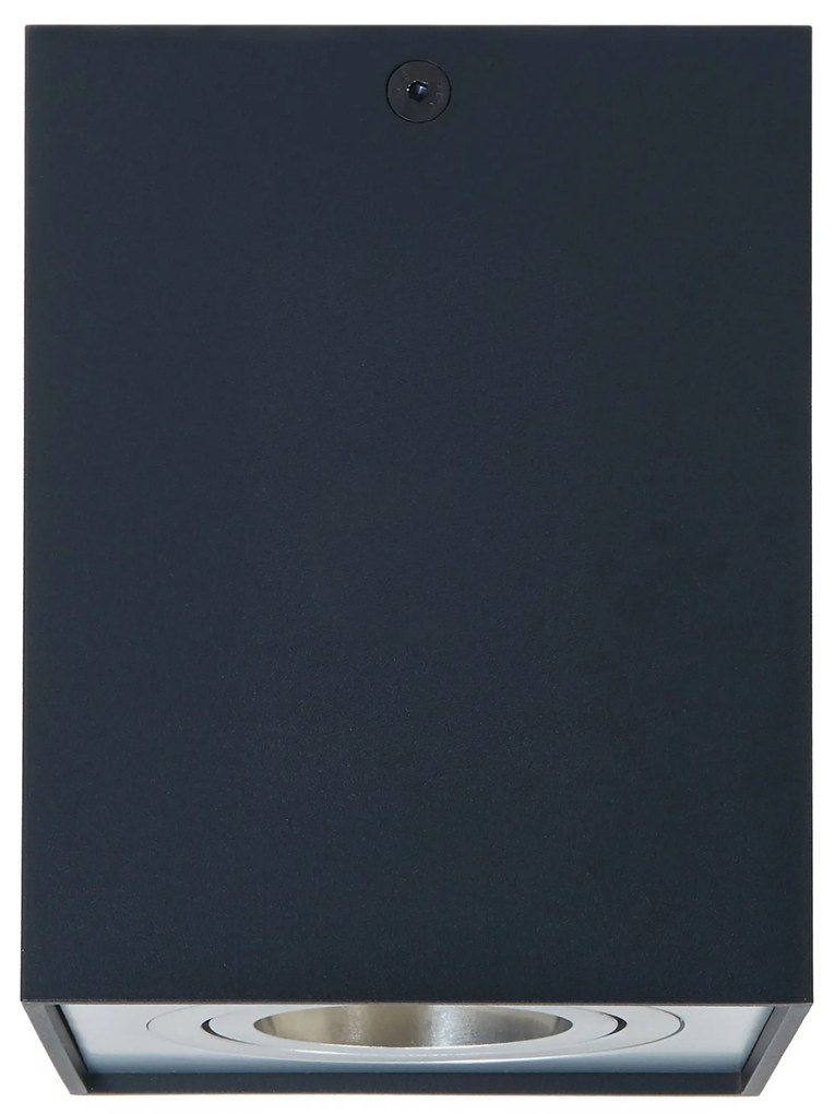 BERGE Podhledové bodové svítidlo OS101-CPA výklopné - čtverec - černo stříbrná + patice GU10