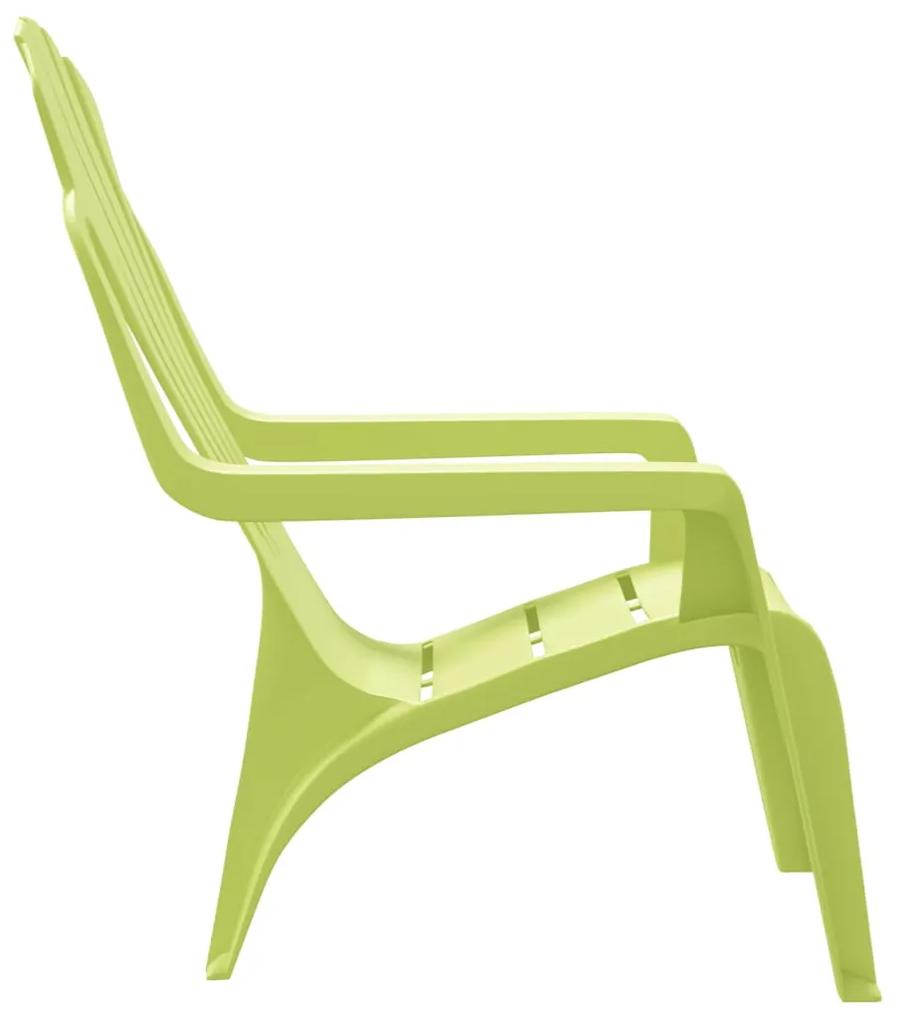 Zahradní židle 2 ks pro děti zelené 37x34x44 cm PP vzhled dřeva - Default Title