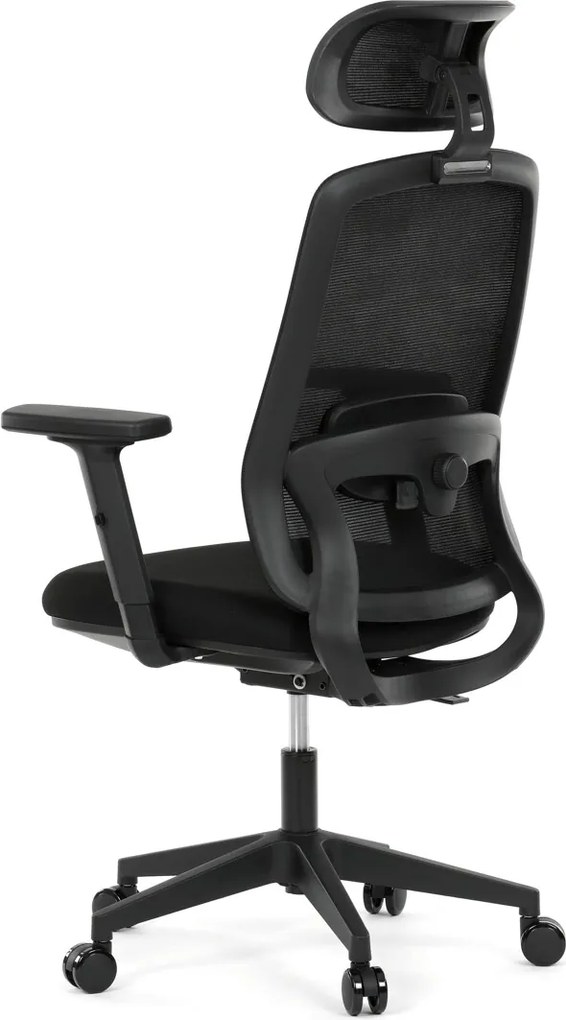 Ergonomická kancelářská židle VEBRUA - černá síťovina