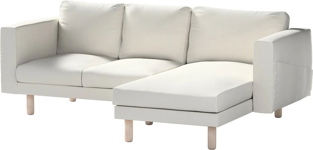 Potah na pohovku IKEA Norsborg 3-místná se šezlongem barva šedá látka pletený vzor