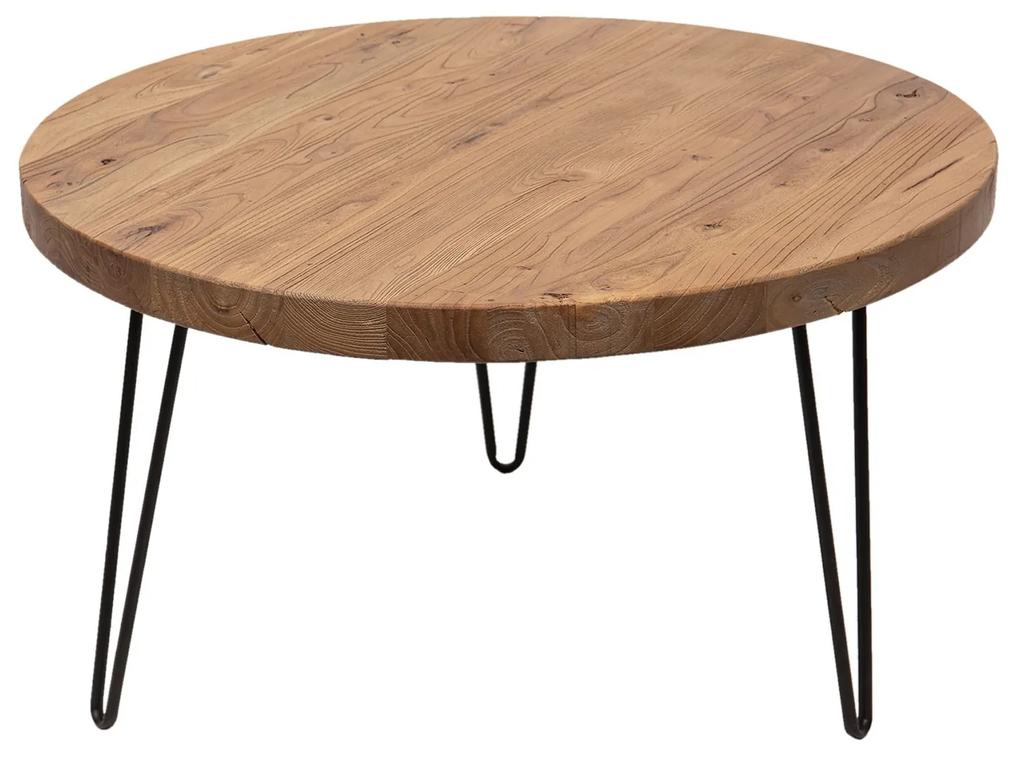 Kruhový konferenční designový stolek - Ø 70*40 cm Clayre & Eef