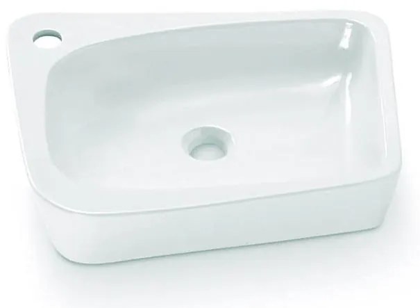 Bathco 4001 - Umyvadlo na desku ARAGON 50x40,5 cm porcelán/bílá