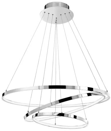 LED lustr Aria 135W 80 chrome