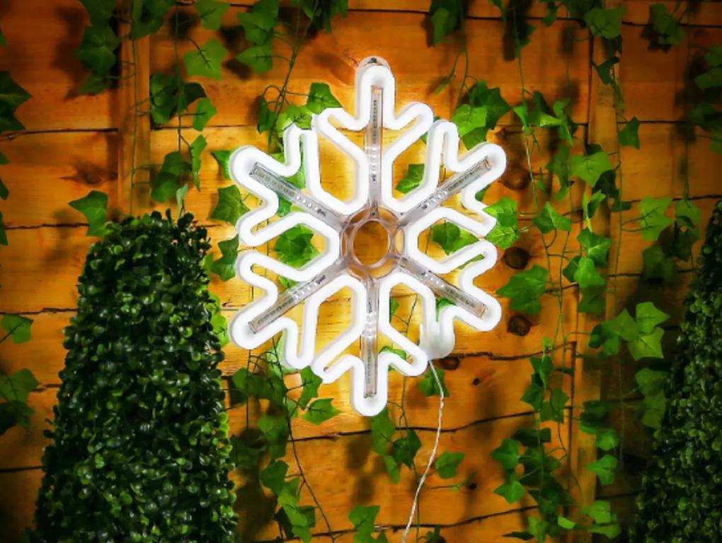 Vánoční LED světelná vločka, studená bílá, různé velikosti na výběr Velikost (cm): 33cm
