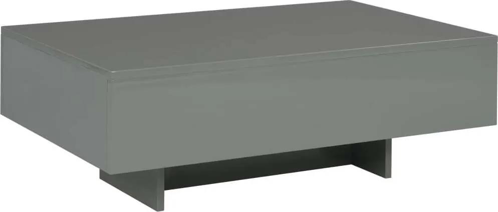 vidaXL Konferenční stolek s vysokým leskem 85 x 55 x 31 cm MDF [244022] Barva: Černá